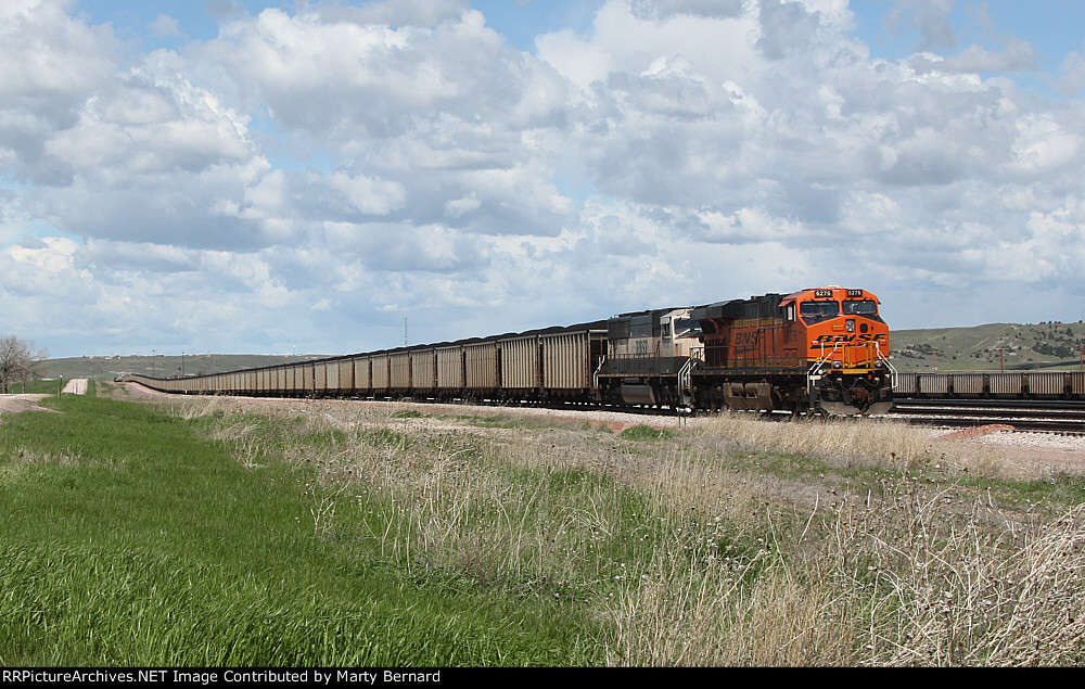Eastbound BNSF 6276 and 9787 Waiting Next to Yard
